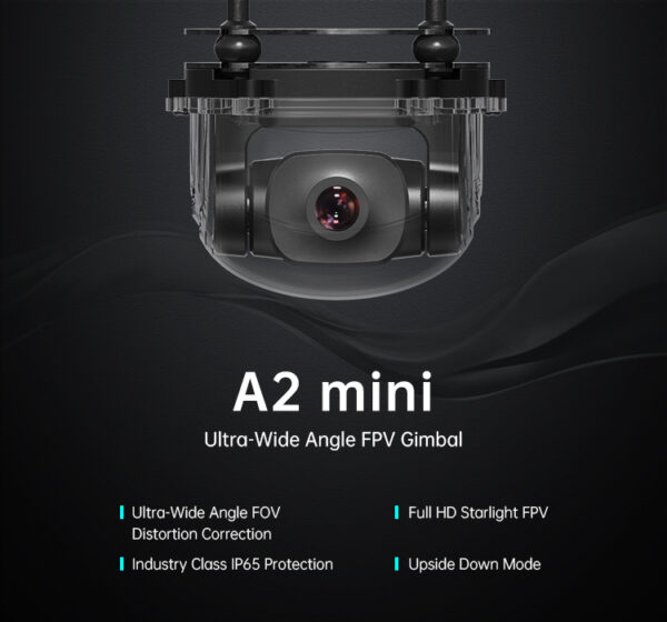 SIYI A2 Mini Ultra Wide Angle FPV Gimbal Single Axis Tilt with160 ...